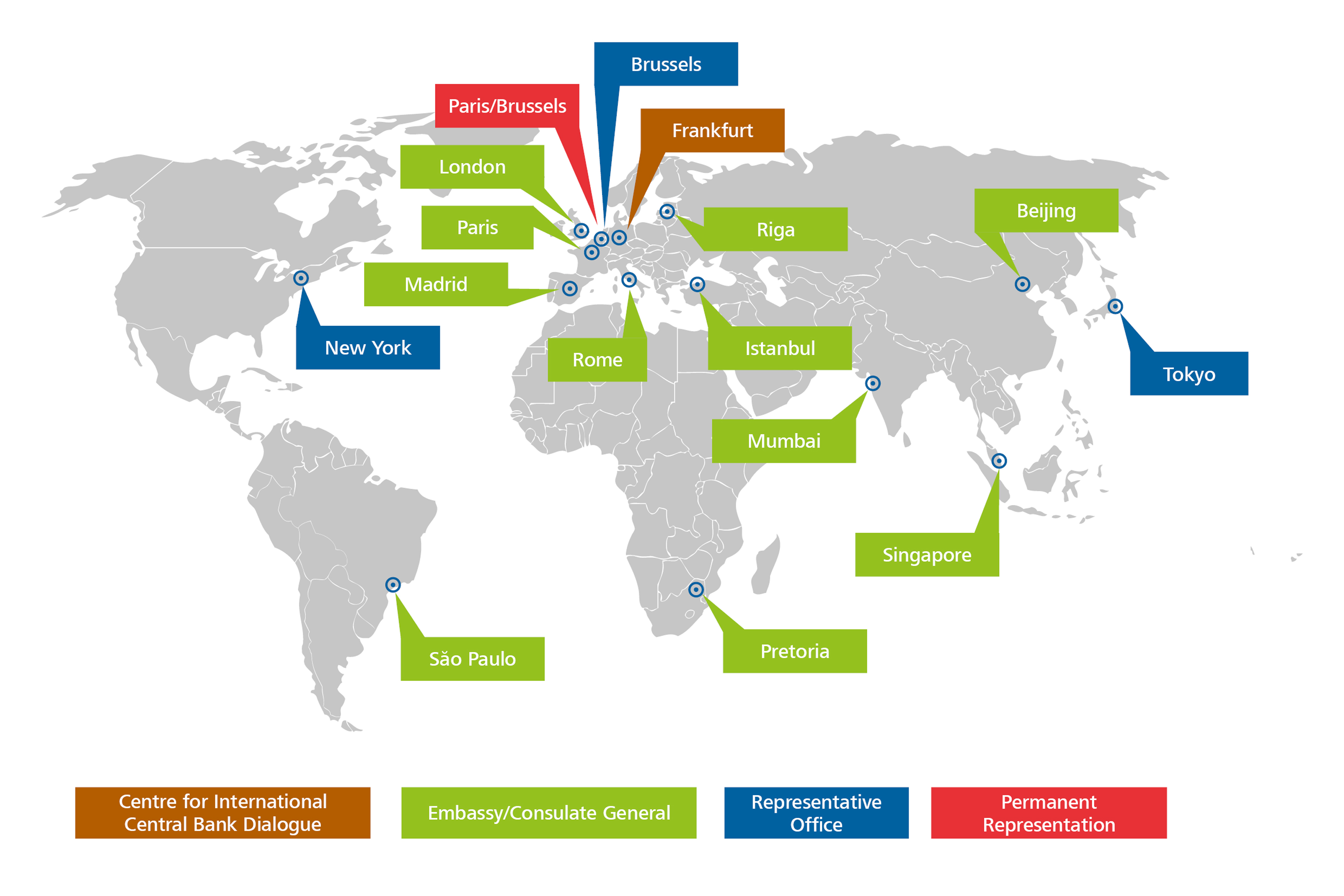 Representative offices and representatives | Deutsche Bundesbank
