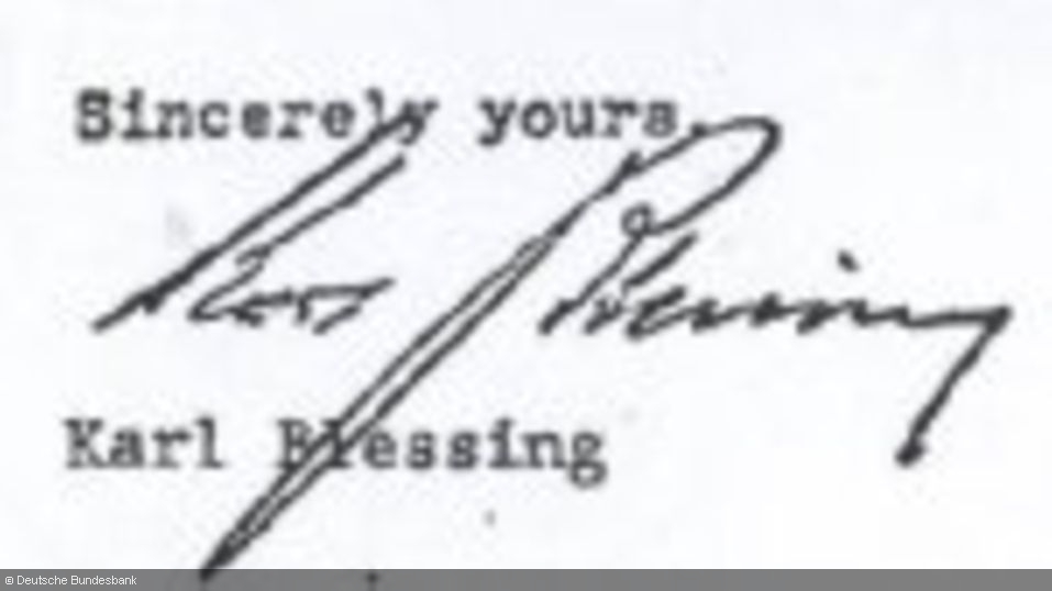 From our archive: The Blessing letter | Deutsche Bundesbank